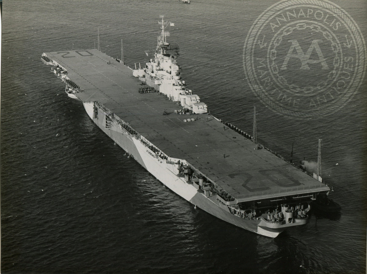 Official Navy Photo of WWII era USS Bennington (CV-20) Aircraft Carrie ...