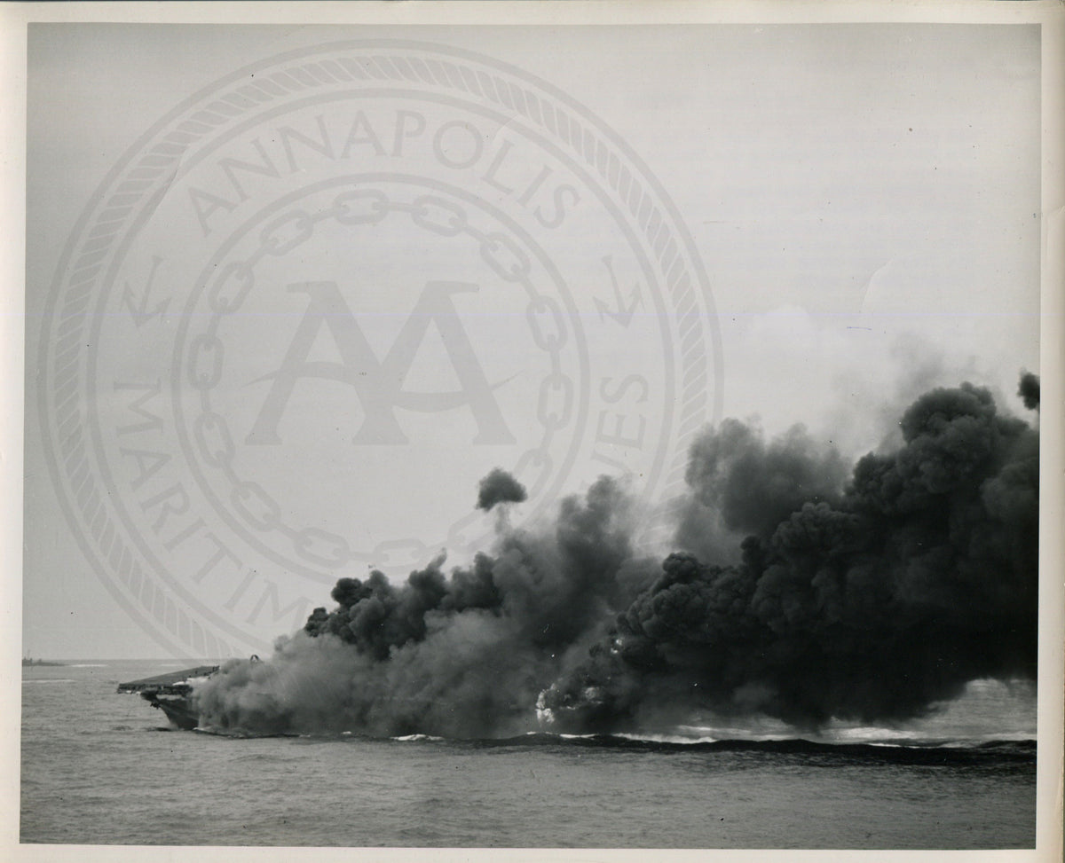 Official Navy Photo of WWII era USS Hancock (CV-19) Aircraft Carrier ...